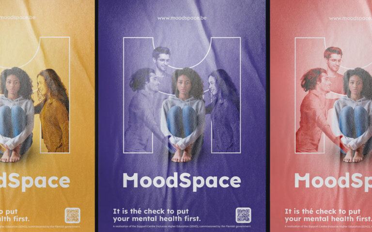 MoodSpace, campagnebeeld voor Arteveldehogeschool. - Typografics